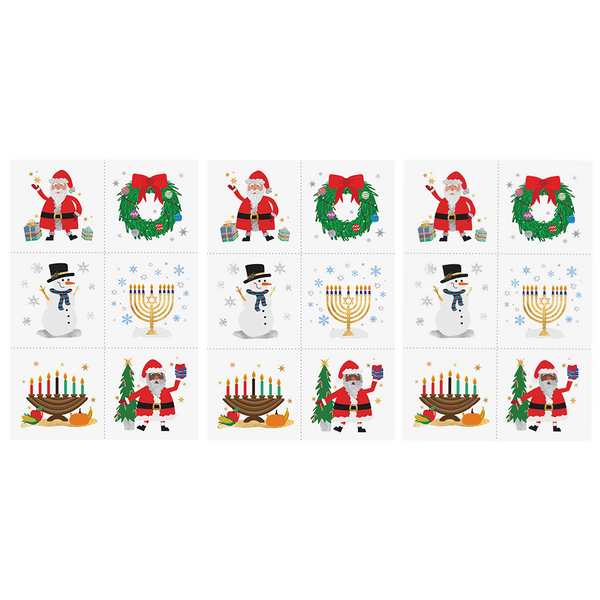 HOLIDAY CRAFTERNOON | KIDS HOLIDAY FUN TATS | METALLIC TEMPORARY FLASH ...