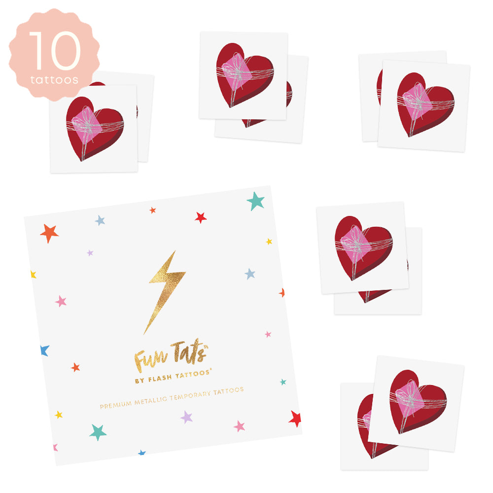 CHOCOLATE BOX | METALLIC TEMPORARY FLASH TATTOOS® | KIDS VALENTINE'S ...