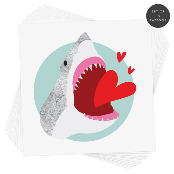 LOVE BITES | METALLIC TEMPORARY FLASH TATTOOS® | KIDS VALENTINE'S DAY ...