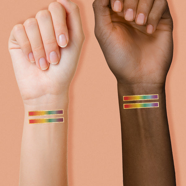 EQUALITY | METALLIC TEMPORARY TATTOOS | FLASH TATTOOS® – Flash Tattoos